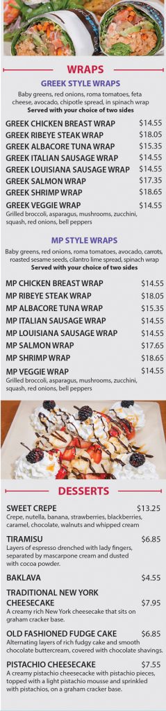 Menu - The Market Place Grill Cafe